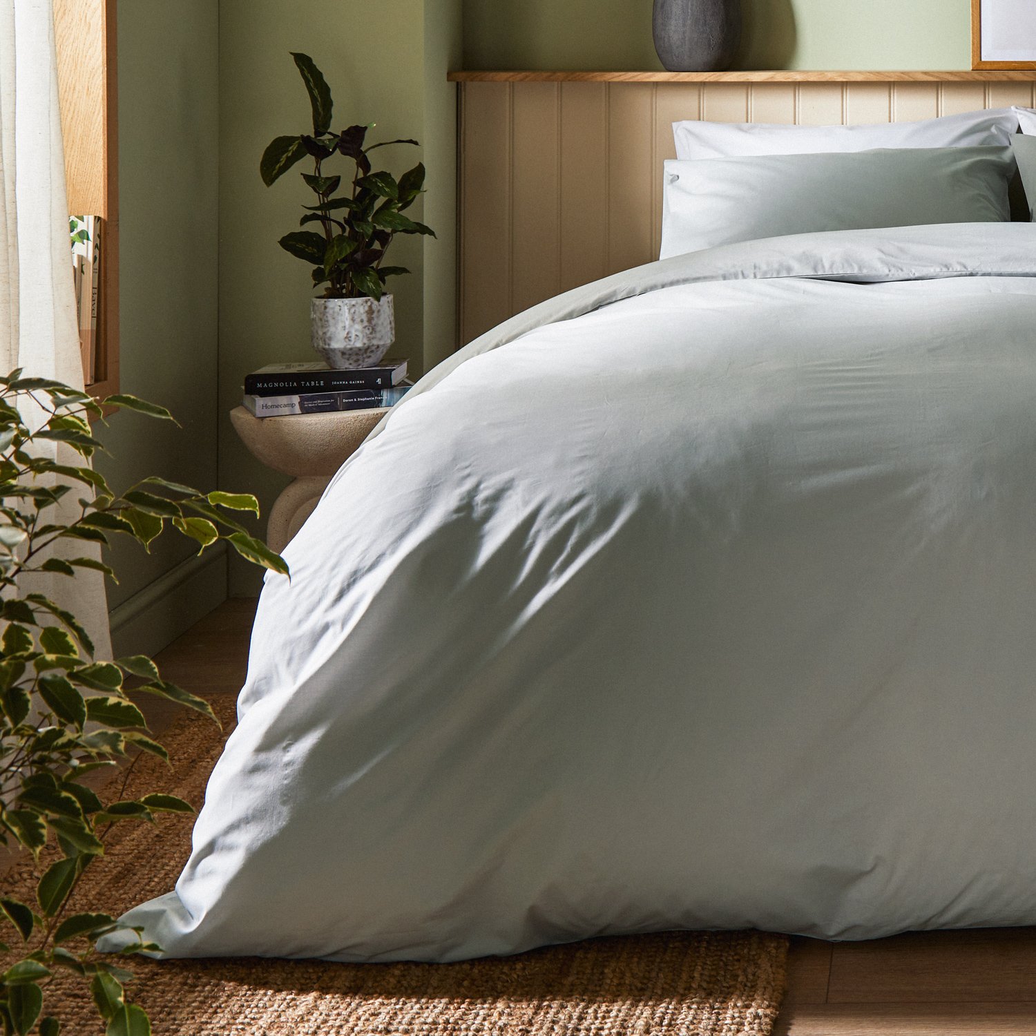 Arinta Organic Cotton Duvet Cover Earl Grey Organic Cotton Bedding woolroom